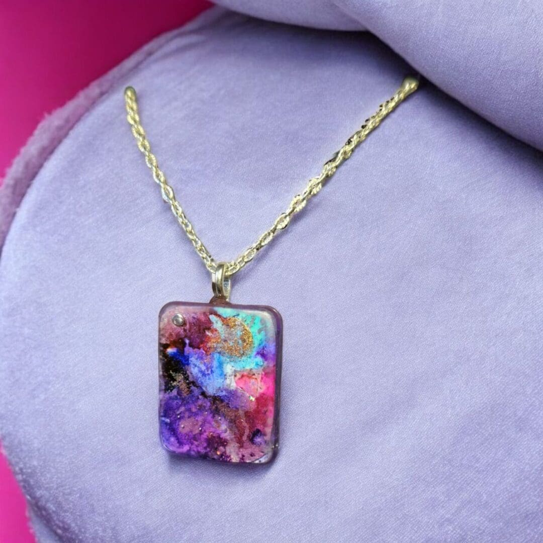 Colourful Handcrafted Pendant Necklace - The British Craft House